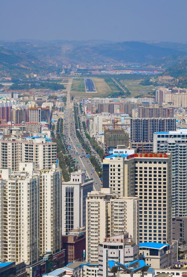 Yanan city editorial photo. Image of modern, building - 28395796