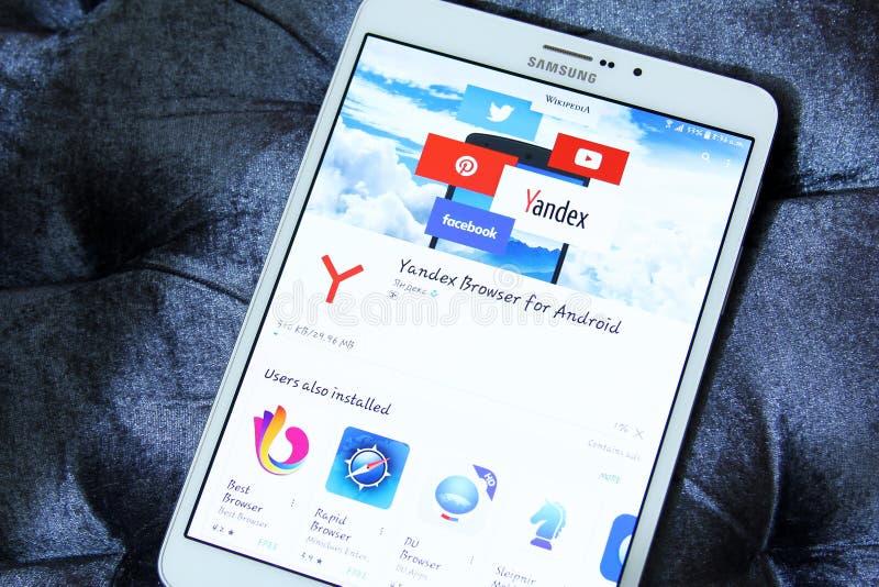 Yandex browser app editorial stock image. Image of brand - 89752374