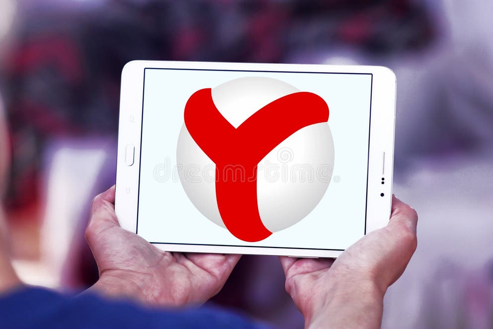 Yandex browser logo editorial photography. Image of browsers - 97125827