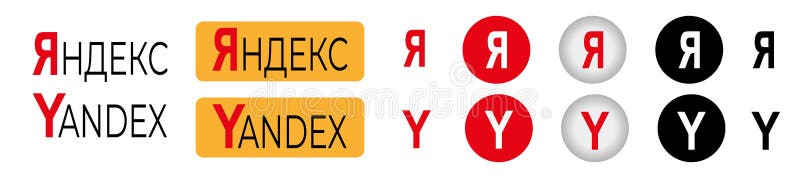 Yandex Button Icon Vector. Yandex Icon Editorial Image - Illustration ...