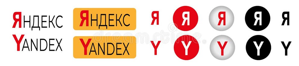 Yandex Button Icon Vector. Yandex Icon Editorial Image - Illustration ...