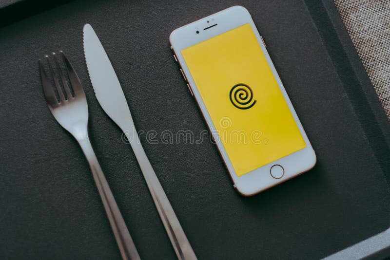 Yandex Food App Logo on the Iphone Screen. Editorial Stock Image ...