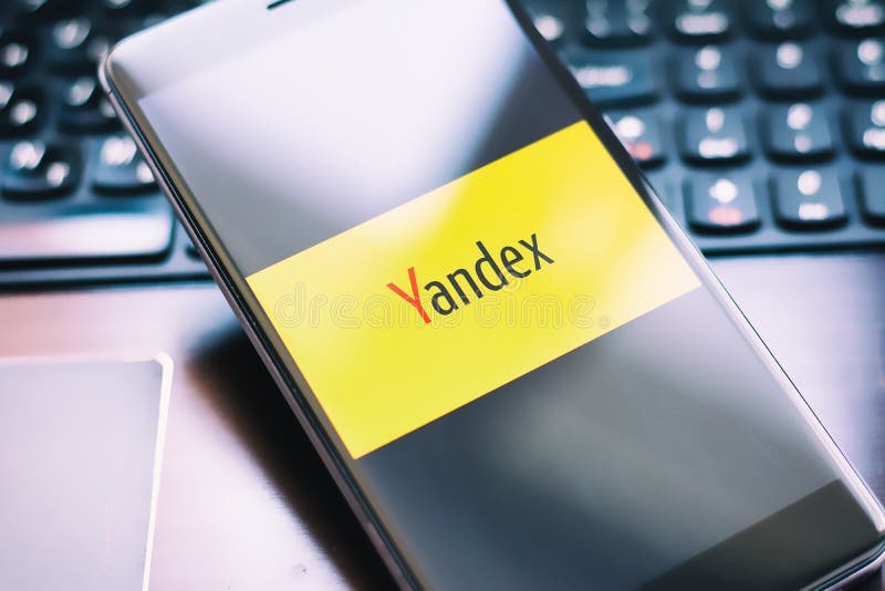 Yandex Logo Na Smartphone Ekranie Obraz Stock Editorial - Obraz ...