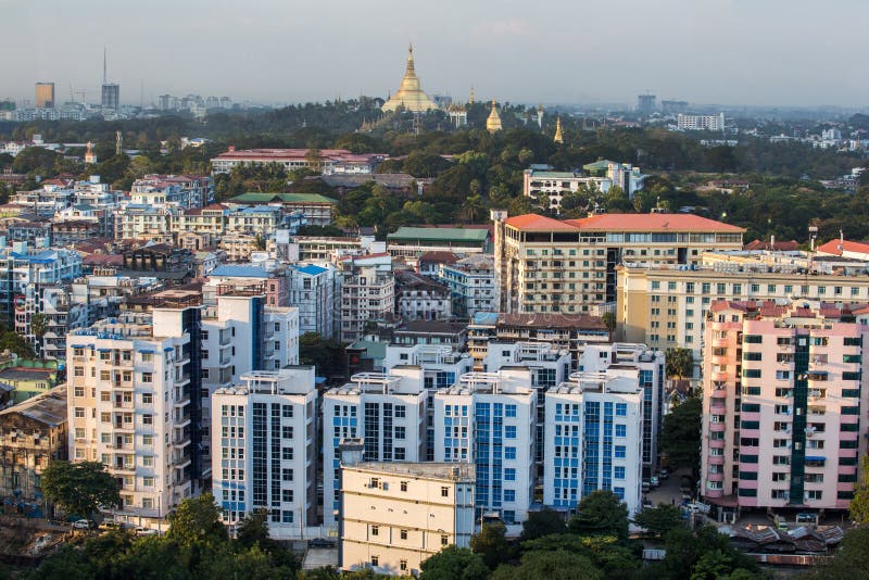 Yanggon in 2016 stock photo. Image of metropolitan, myanmar - 67703604