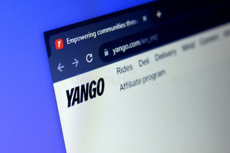 Yango logo editorial stock photo. Image of device, computer - 299152008