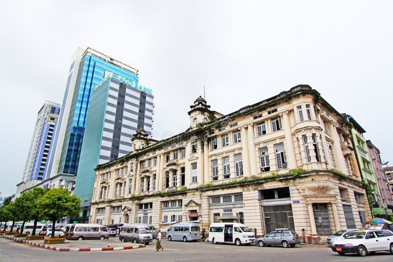 Building in Myanmar editorial stock image. Image of blue - 61148219