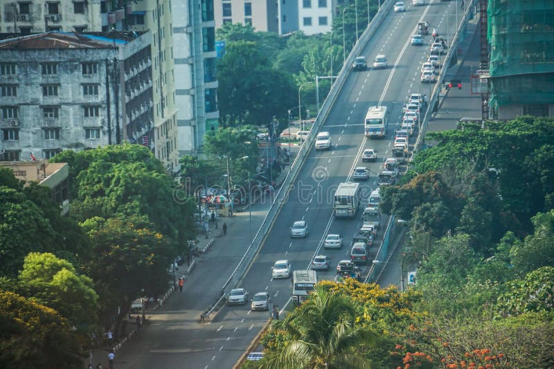 Yangon Landscape in the Morning, Myanmar Editorial Photography - Image ...