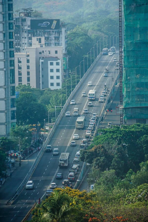 Yangon Landscape in the Morning, Myanmar Editorial Photography - Image ...