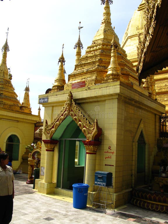 Yangon, Myanmar - 04 Jan 2010: the Ancient Temple in Yangon ( Rangoon ...