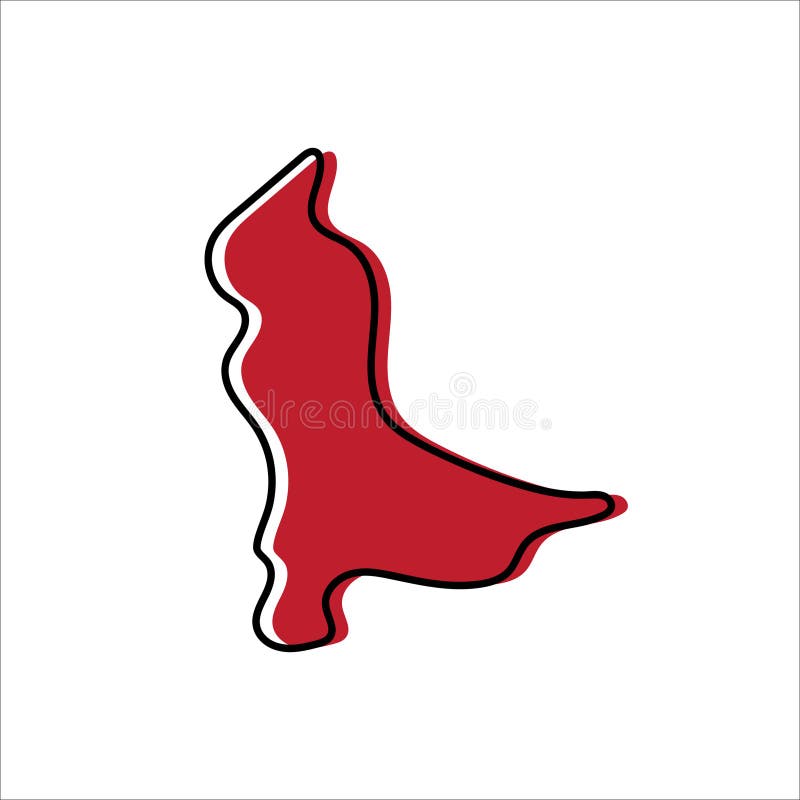 Yangon Region of Myanmar Vector Map Illustration Stock Vector ...