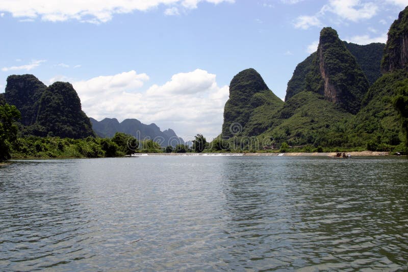 Yangshuo landscape stock photo. Image of peak, rock, geology - 20252778