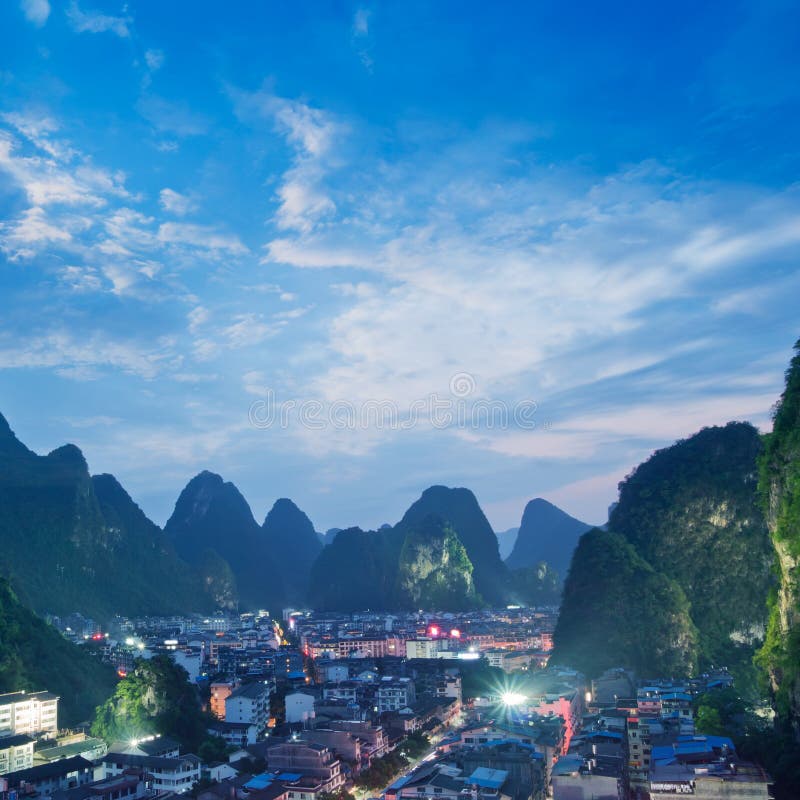 Yangshuo stock photo. Image of chinese, asian, building - 31932542