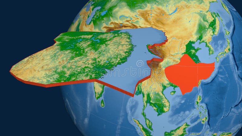 Yangtze Plate Presented - Physical Stock Illustration - Illustration of ...