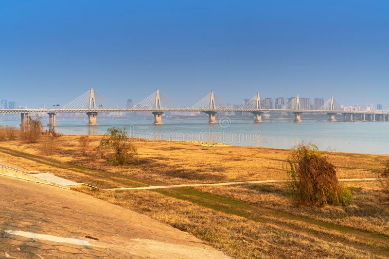 River cable stayed bridge stock photo. Image of tourism - 286917048