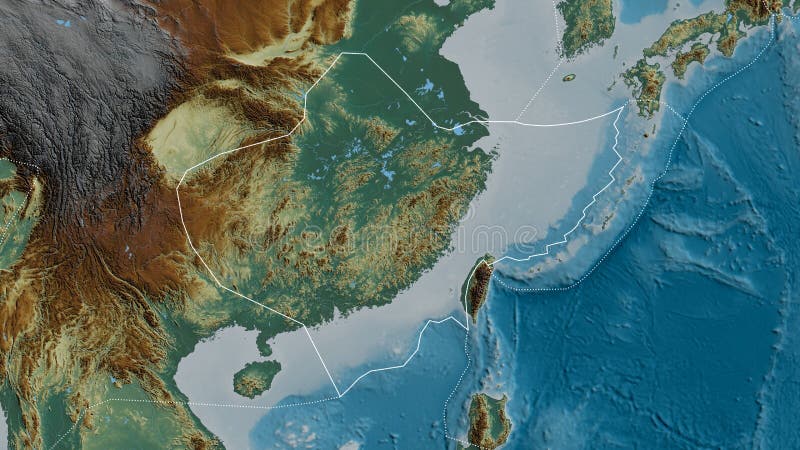 Yangtze Tectonic Plate. Wiki Map Stock Illustration - Illustration of ...
