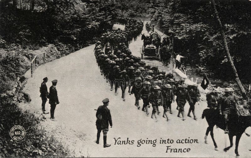 Yanks Going into Action France Editorial Photography - Image of antique ...