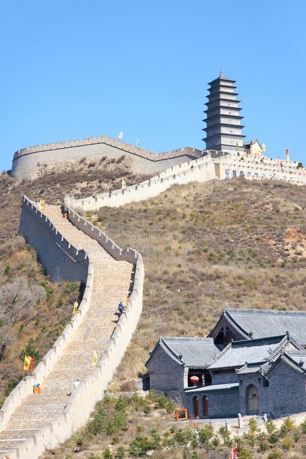 Yanmen Pass Great Wall Gate, Shanxi Province, China Stock Image - Image ...
