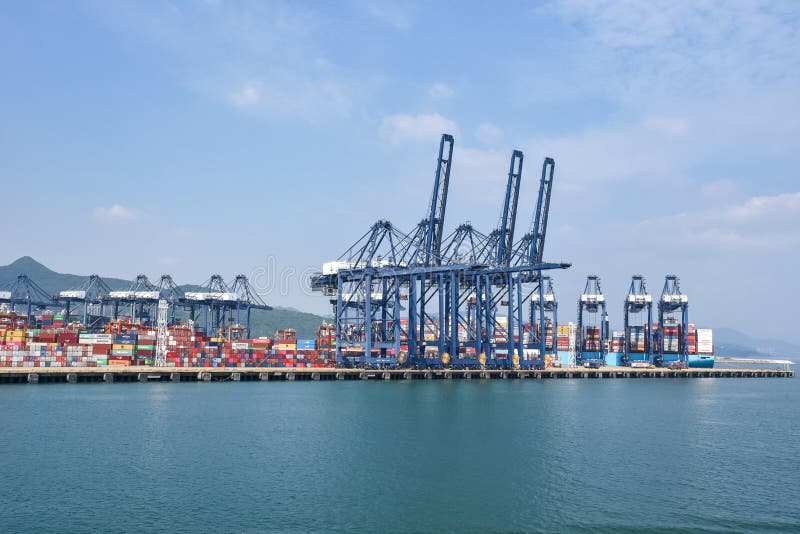 International Container Terminal in Yantian, China. Editorial Stock ... International Container Terminal in Yantian, China. Editorial Stock ...