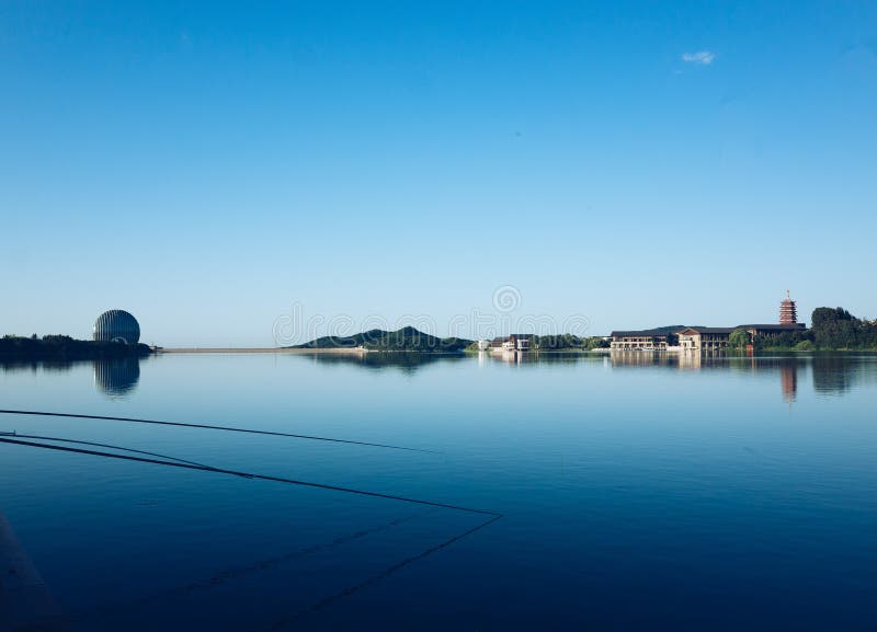 Yanxi Lake Sunset in the Summer Stock Photo - Image of beach, hongkong ...
