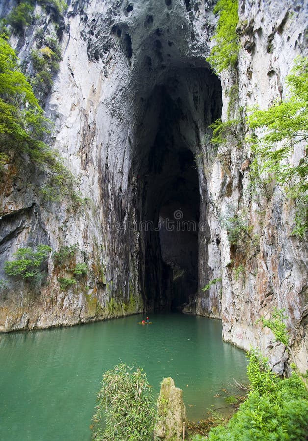 Yanzhi Cavern stock image. Image of raft, park, river - 5172441