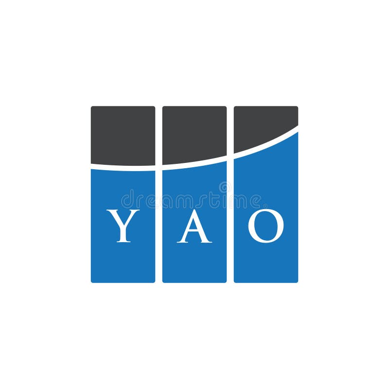 YAO Letter Logo Design on White Background. YAO Creative Initials ...