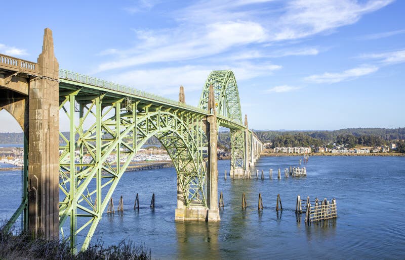 Yaquina Bay Bridge stock image. Image of america, outdoor - 78958427