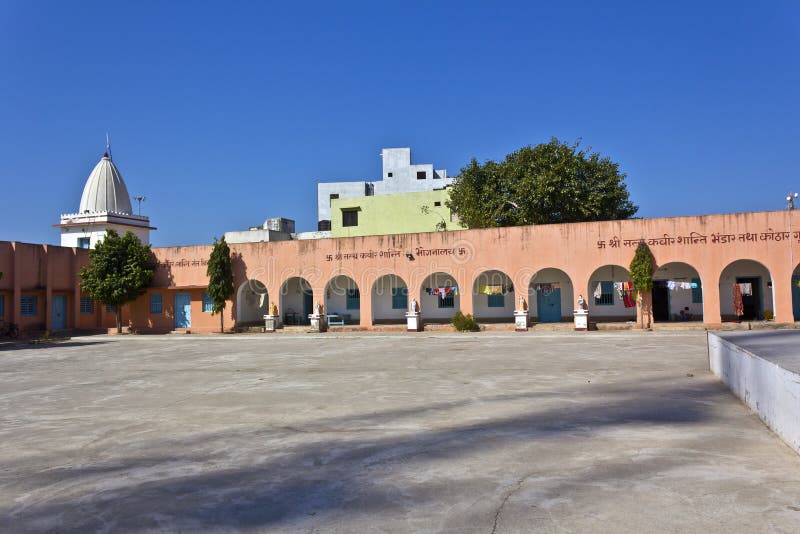 Yard of ashram stock photo. Image of hinduism, yard, place - 65849346