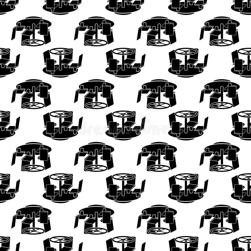 Yard Carousel Pattern Seamless Vector Stock Vector - Illustration of ...