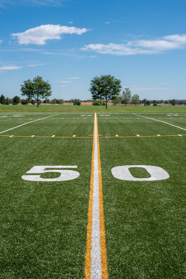50 Yard Line Football Field Background Stock Photos - Free & Royalty ...