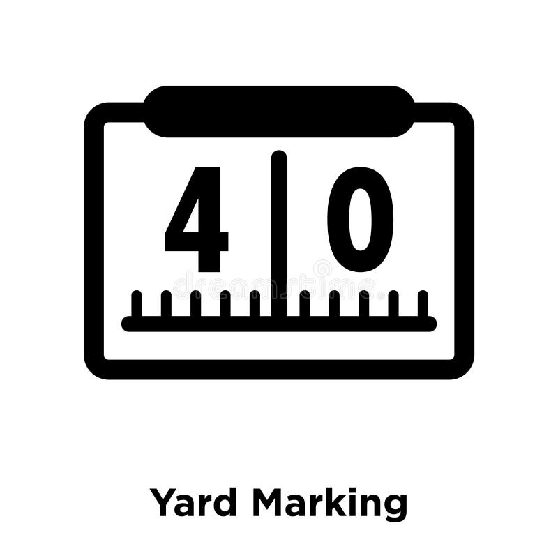 Yard Marking Icon in Trendy Design Style. Yard Marking Icon Isolated on ...