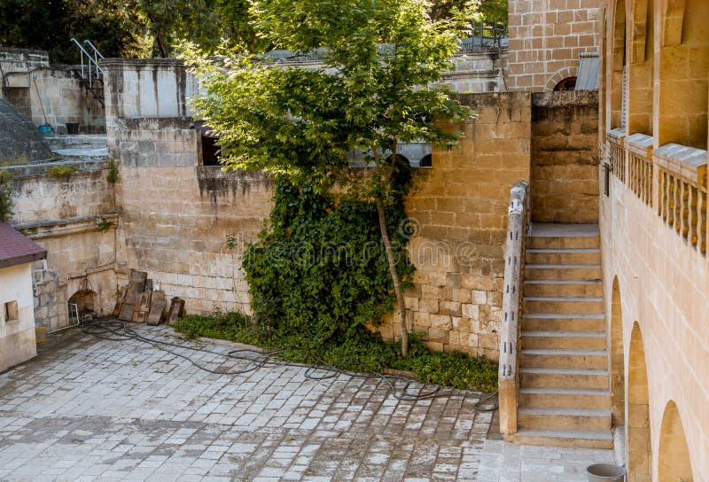 Yard of old mosque stock photo. Image of east, religion - 65949176