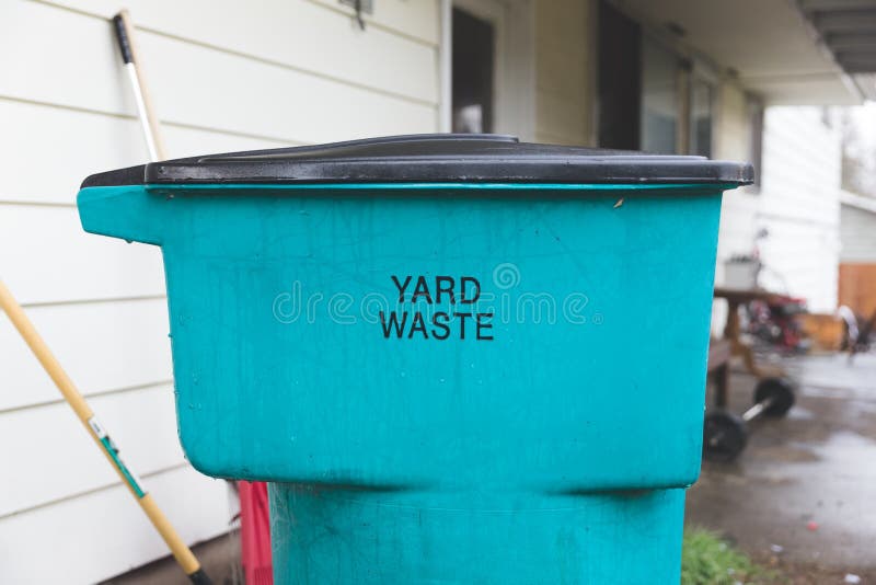 Yard Waste Container stock image. Image of northwest - 87555233