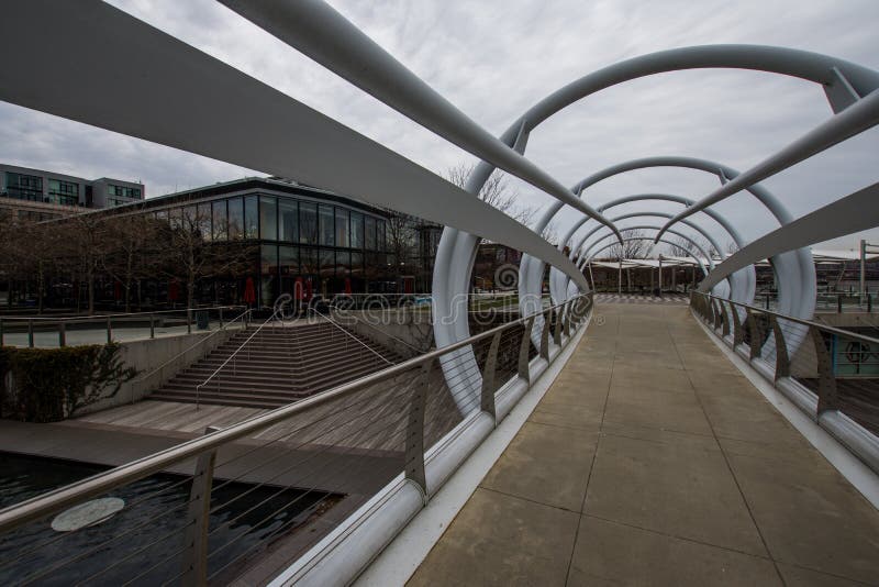 The Yard Waterfront Park in Washington DC on the Pedestrian Walk Stock ...