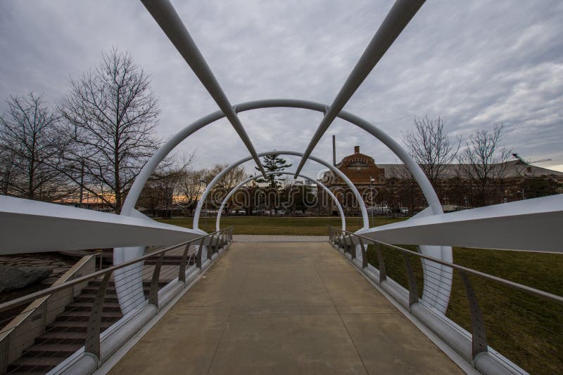 The Yard Waterfront Park in Washington DC on the Pedestrian Walk ...