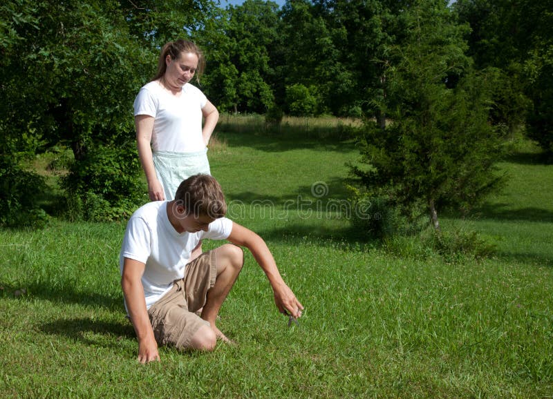 Yard Work stock image. Image of outdoors, teenager, nature - 51866873