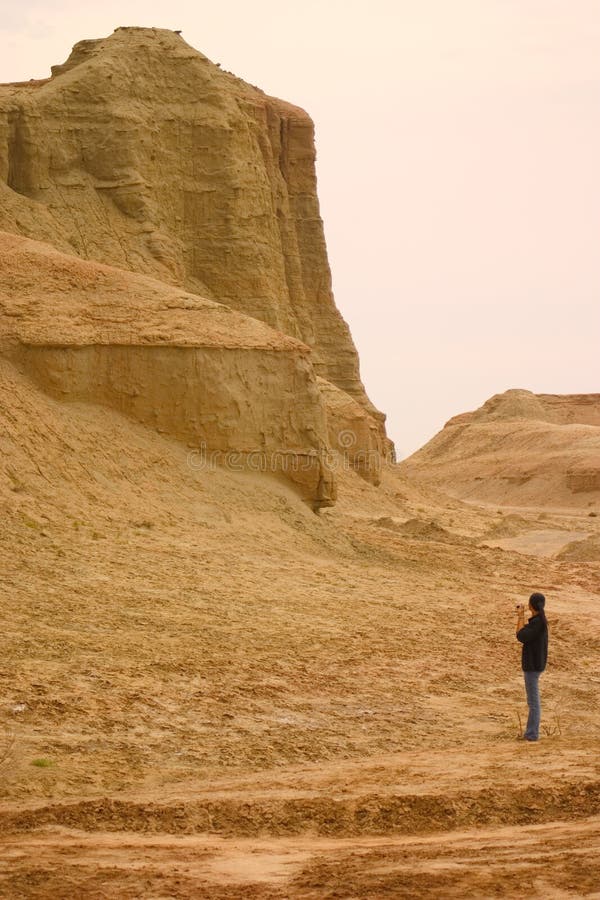 Yardang Geomorphology stock image. Image of china, wind - 7003485