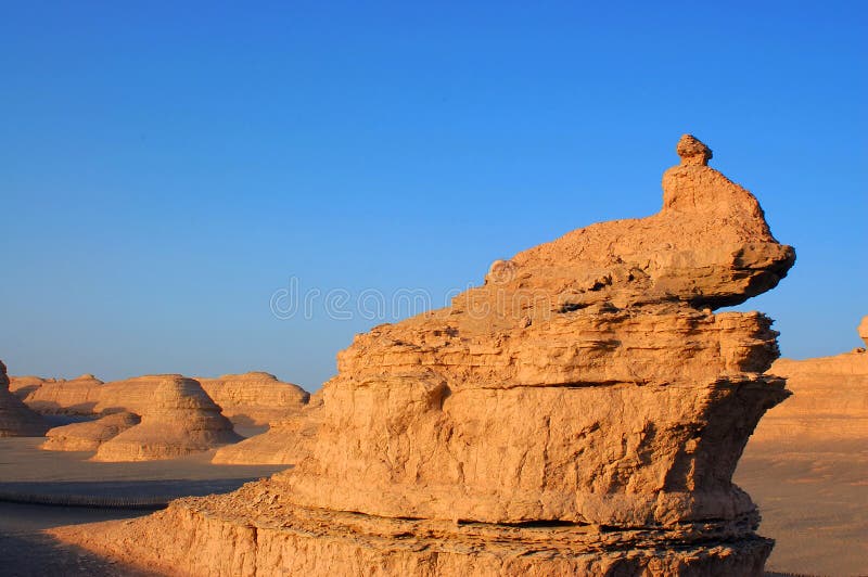 Yardang landform stock photo. Image of natural, color - 6782910