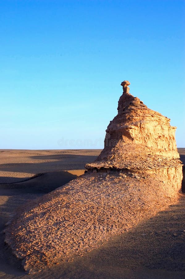 Yardang landform stock photo. Image of shadow, colorful - 6782926
