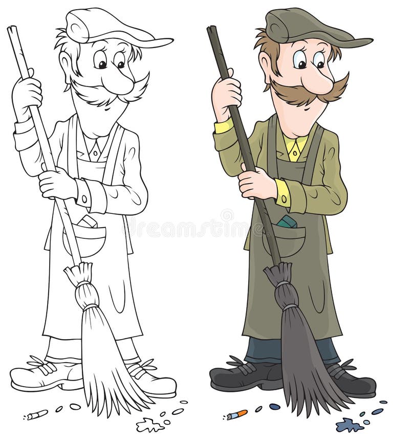 Sweeping Drawing Stock Illustrations – 5,465 Sweeping Drawing Stock ...