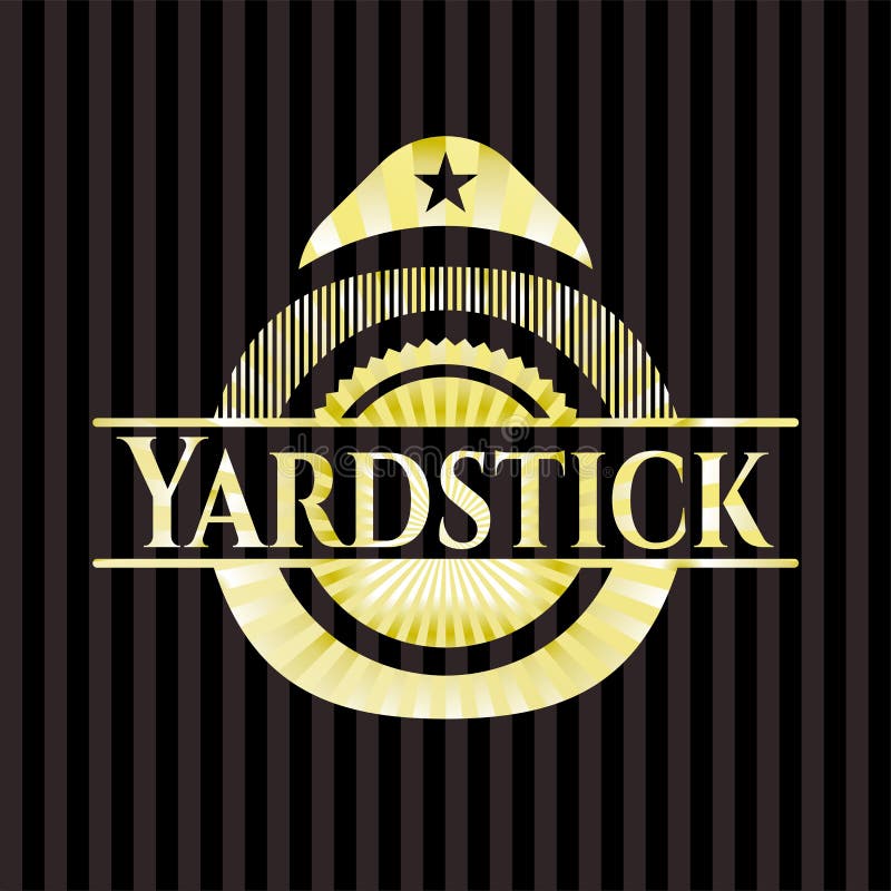 Yardstick Gold Shiny Badge. Vector Illustration Stock Vector ... Yardstick Gold Shiny Badge. Vector Illustration Stock Vector ...
