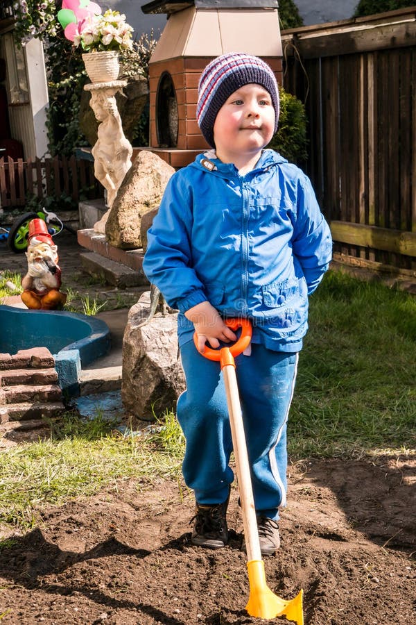 Yardwork stock image. Image of work, rake, garden, young - 54148899