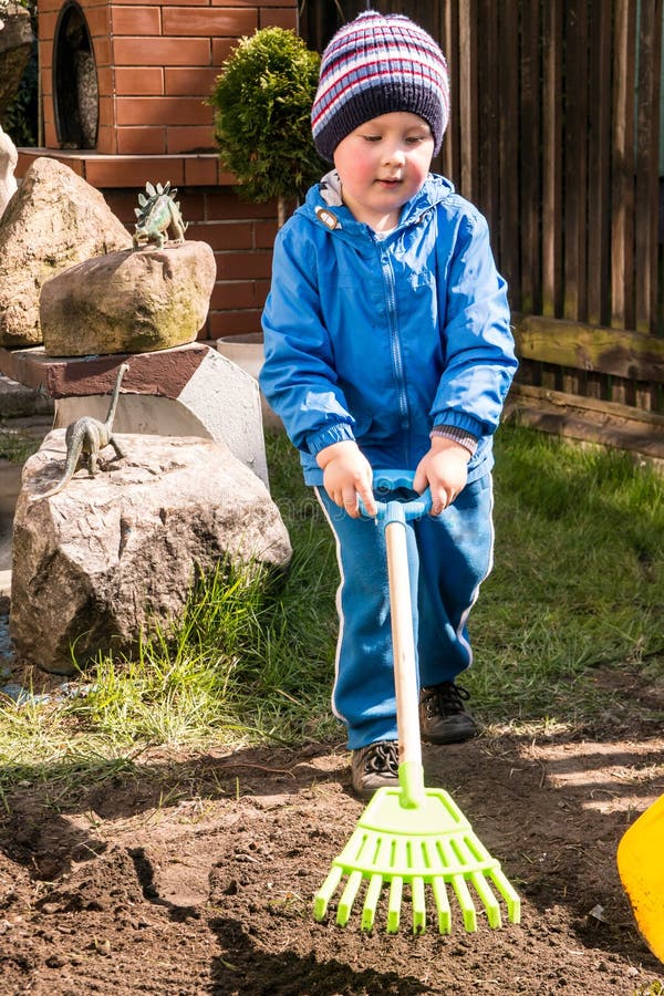 Yardwork stock photo. Image of small, worker, garden - 54148922