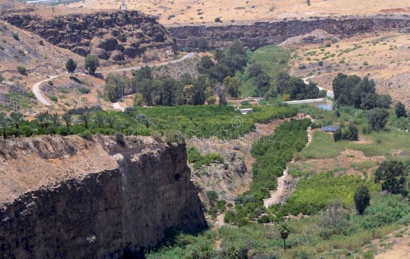 Yarmouk River area stock photo. Image of wadi, plateau - 393963912