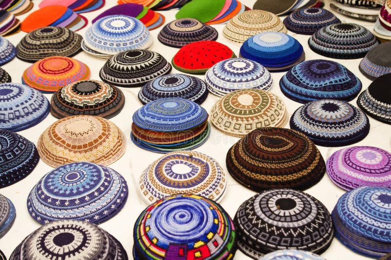 Yarmulkes collection stock image. Image of kippah, shabbat - 19884439