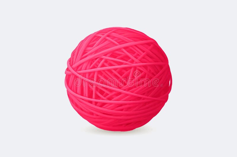Yarn Ball Vector Flat Minimalistic Isolated Vector Style Illustration ...