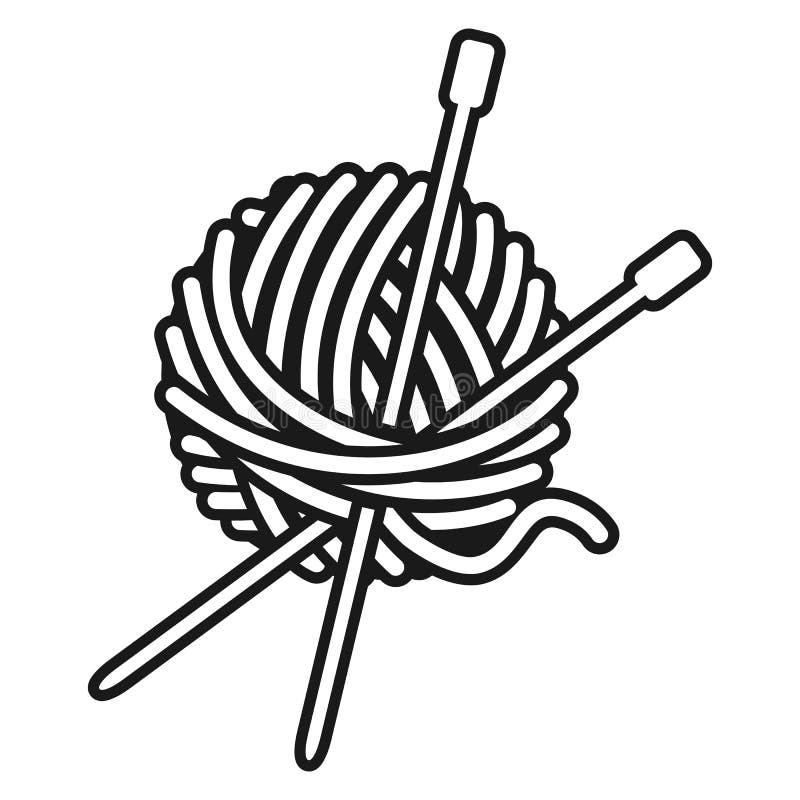 Yarn Ball of Wool Vector stock vector. Illustration of line - 229866654