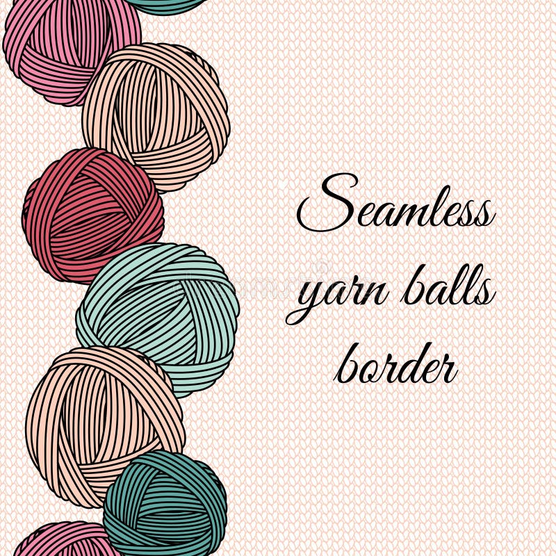 Ball Of Yarn Border Clipart