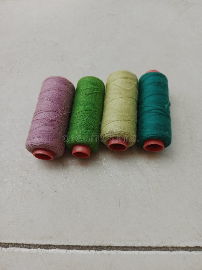 Yarn Collection of Various Colors Stock Photo - Image of yarn, green ...