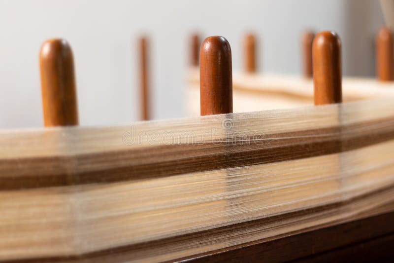 Yarn Details for Knitting with Pattern Stock Image - Image of warm ...