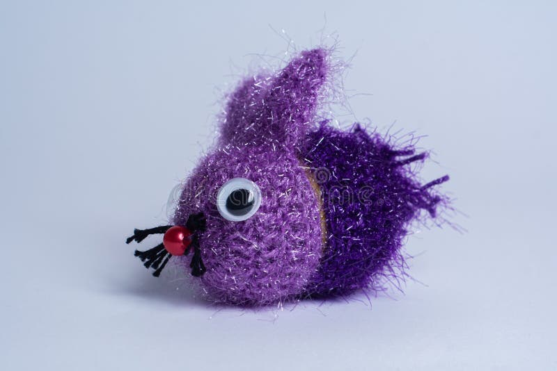 Violent - Pink Yarn Easter Bunny, Handmade Stock Image - Image of yarn ...